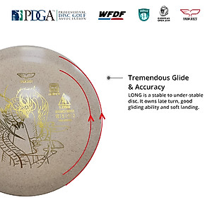 Yikun Professional Disc Golf Fairway Driver|Distance Driver|165-175g| Perfect for Outdoor Games and Competition[Dics Shade Color May Vary]