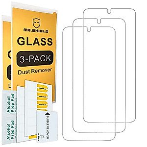 Mr.Shield [3-Pack] Designed For Samsung Galaxy S23 5G [6.1 Inch] [Fingerprint Unlock Compatible] [Tempered Glass] [Japan Glass with 9H Hardness] Screen Protector with Lifetime Replacement