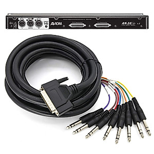 KEYHAO Balanced Snake DB25 to 1/4 inch TRS Analog Recorder Interface Cable 8 Channel (9.84 FT) 25-Pin