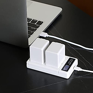 2-Pack Rechargeable Battery & USB-C Charger Station for Arlo Pro/Pro 2(VMA4400),Upgraded Battery Pack,Battery Capacity:7.2V/2440mAh/17.57Wh (Arlo Pro/Pro 2(VMA4400))