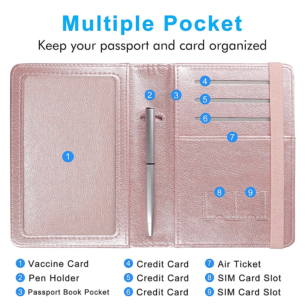 ACdream Women's Compact, Aa-Rose Gold