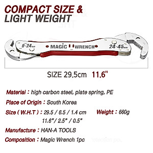 MAGIC WRENCH Multi-function Universal Adjustable auto-ratcheting works as reversible ratchet pop socket combination & pipe monkey spanner sae crescent nut gear-wrench set for craftsman & plumbers