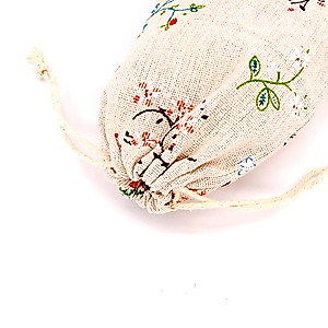ccHuDE 15 Pcs Burlap Gift Bags Cotton Drawstring Bags Jewelry Pouches Sacks Bag Wedding Favors Bag for Christmas Party