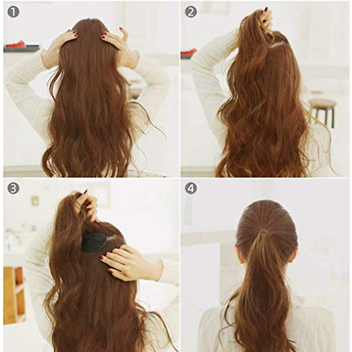 3 Pairs Back Bump It Up Hair Clip Do Beehive Hair Styler Charming Fringe Hairpin Volume Inserts Hair Accessories Tool(Thin Breathable)