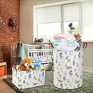 NTAOHAMPER Rectangular Dinosaur Storage Basket,Grey Dinosaur Basket,Kids Toy Box/Storage Trunk,Pet Supplies Storage Basket(Grey Dinosaur)