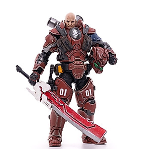 JOYTOY 1/18 Action Figures 4-Inch 01st Legion - Steel Dark Source Collection Action Figure Military Model Toys (Red Blade)