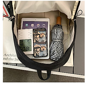 ZHSteveG Cute Backpack Star Large Capacity Kawaii Aesthetic Backpack Cute Mochilas Daypacks (black)