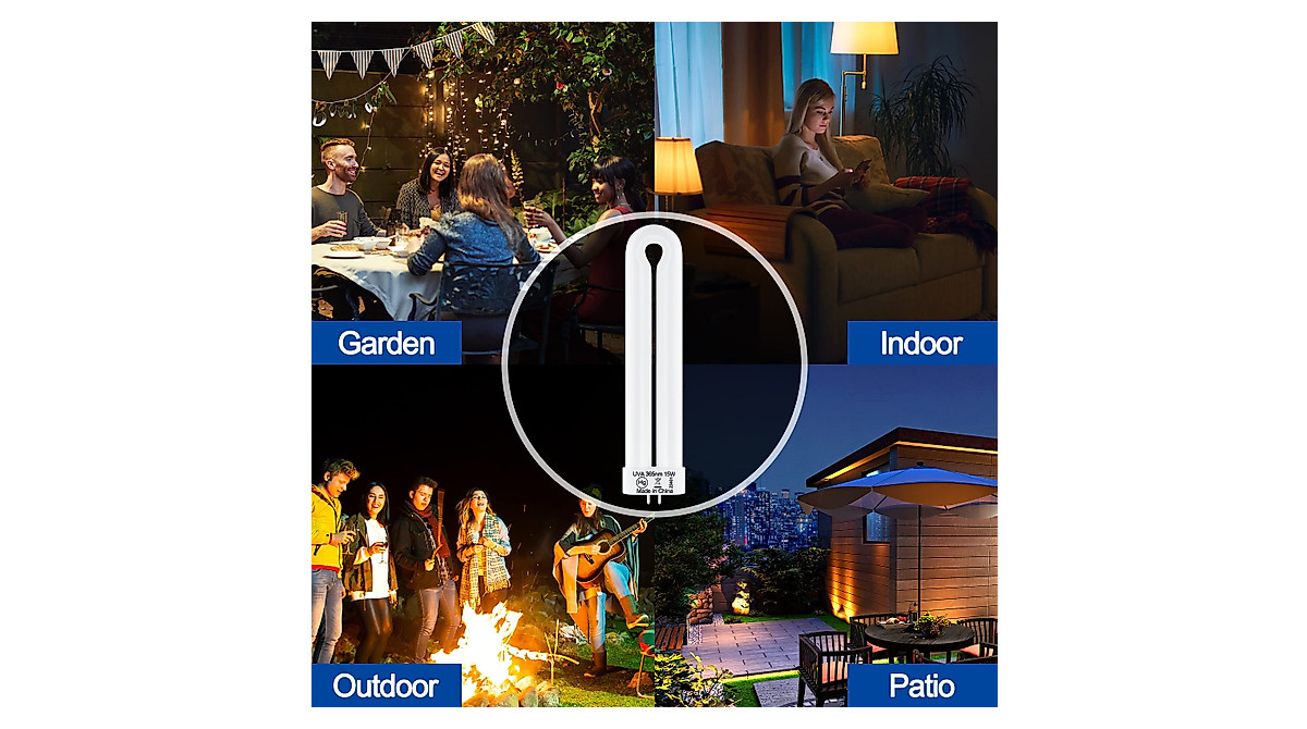 DUNAGA 15W Replacement Bulb for T9, T6, T8 Bug Zappers - Easy Install