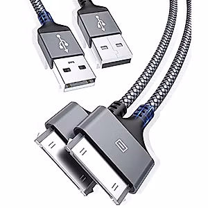iPod Charger Cable 6.6FT 2PCS,AkoaDa Apple Certified 30Pin Charger USB Sync Cable,USB iPad 2 Charger High Speed Sync Charging Cord Cables for iPhone 4 4s 3G 3GS iPod Classic iPad 1 2 3 iPod Touch Nano