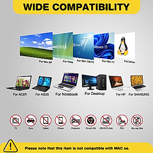 Floppy Disk Reader USB Type A/C Floppy Disk Drive/Player/Converter External 3.5 inch 1.44 MB Floppy Disc Reader Compatible with Windows 11/10/8/7/XP/2000 PC Laptop and Desktop