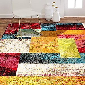 Home Dynamix Splash Scarlet Rug 3'3"x4'3" Ivory/Pink/Orange/Blue