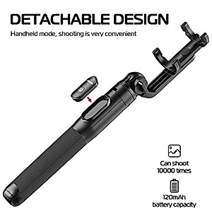 ULANZI SK-03 Selfie Stick Tripod, 64" Professional Stable Phone Tripod Stand for Smartphone/Camera/Gopro, 3 in 1 Extendable Phone Tripod with Detachable Remote for Travel Selfies Video Recording Vlog