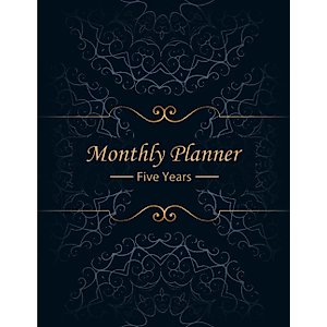 Monthly Planner Five Years: a 2024-2025-2026-2027-2028 with a Modern Mandala Cover, 60 Months of Monthly Calendars, and Yearly Planners
