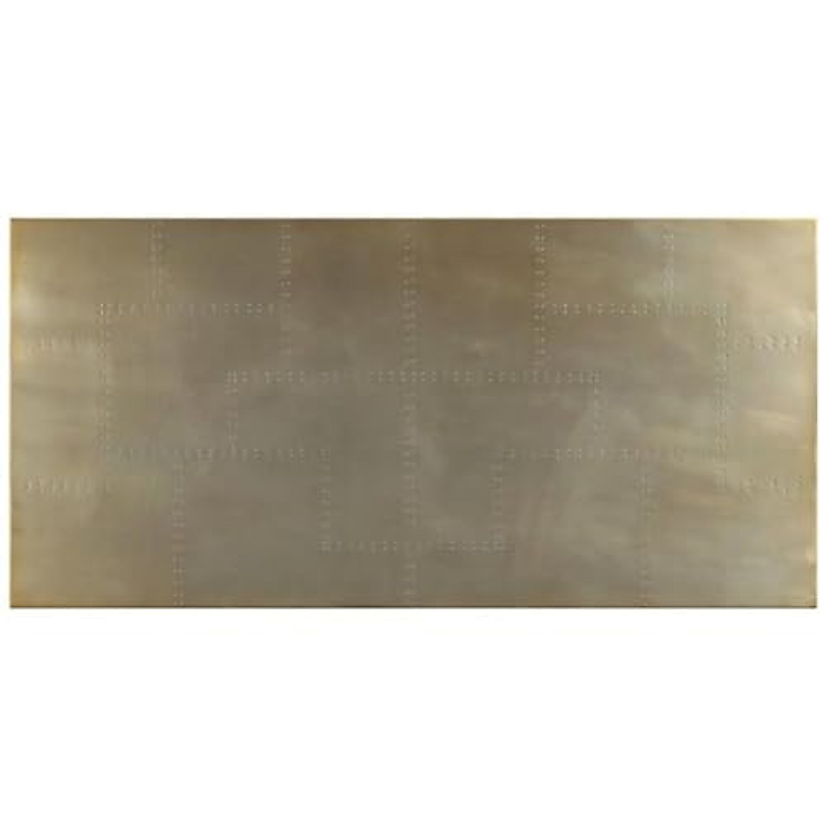 Acme Jennavieve Rectangle Writing Desk with Metal Base in Gold Aluminum