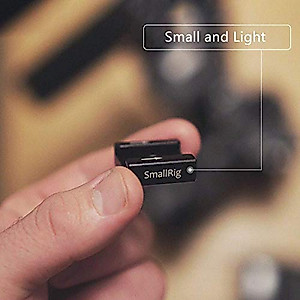 SMALLRIG Cold Shoe Mount Adapter with 1/4’’ Thread Hole for Camera and Camcorder Rigs – 1241