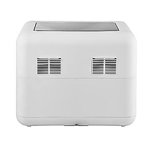 MasterPRO - Dual Air Fryer - 8.4 Quart Capacity with Two Frying Baskets - Two Non Stick Crisper Racks - Holds up to 7.5 Pounds of Food - 1700 Watts - 8 Pre-Programmed Settings