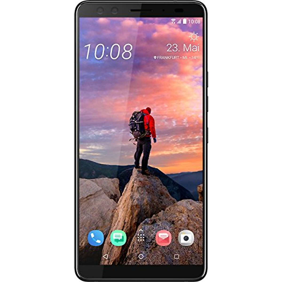 HTC U12+ Plus Dual-SIM 64GB (GSM Only, No CDMA) Android Factory Unlocked 4G/LTE Smartphone - International Version (Ceramic Black)