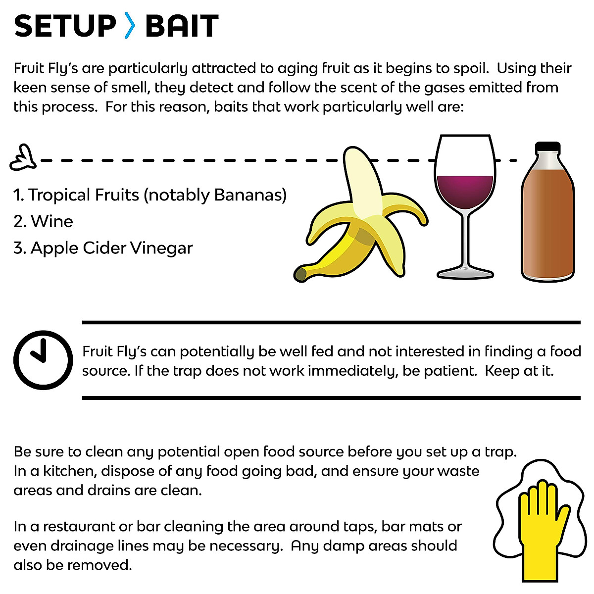 Fly-On-In, Fruit Fly Bottle Top Trap – Reusable Non-Toxic Indoor/Outdoor Catcher (Yellow, 2 pcs)