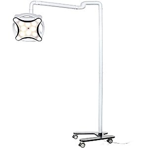 EustomA 30W LED Shadowless Light Mobile Type Portable Auxiliary Floor Lamp LED Cold Lamp with 12PCS High Power Light Sources