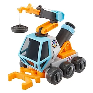 Little Tikes Big Adventures Moon Microscope Space Rover STEM Toy Vehicle with Microscope, Magnetic Crane, Extending Grabber for Girls, Boys, Kids Ages 3+