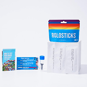 Fentanyl Test Strip Kit - Art Filled, Compact & Festival Ready - Rapid Test Strips, Testing Surface, Test Tube, Sample Scraper, and Info Booklet (Travelsize 3pcs)