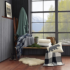Eddie Bauer - Queen Blanket, Cozy Cotton Bedding, Home Decor for All Seasons (Windsor Blue, Queen)
