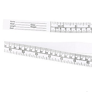 WIN TAPE 1 Meter 40" Paper Tape Measure, Wound Measuring Rulers, Educare Used Measuring Babies Head, Disposable Pack of 100