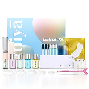 MIYA LASH Lash Lift Kit | Keratin Eyelash Perm Kit | Semi Permanent LVL Curling & Lifting Eyelashes | Includes All Tools & Accessories | Professional Result | Home & Salon Use | Vegan Eyelash Lift Kit
