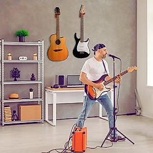 Guitar Hanger Wall Mount Hook with Auto Lock Safe for All Guitars Bass Cello Mandolins