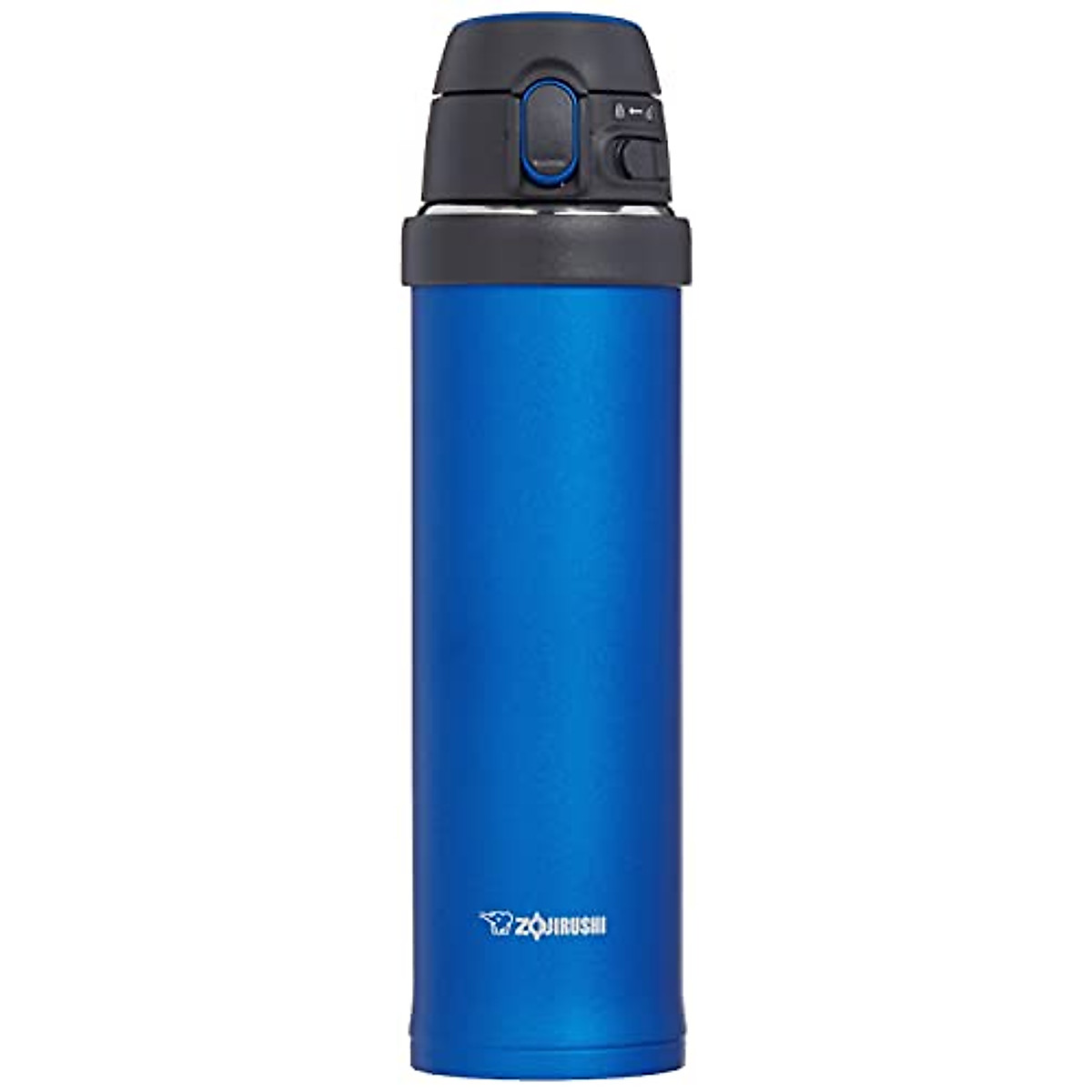 Zojirushi SM-QHE60AK, Flip-and-Go Stainless Mug, 20-Ounce, Cobalt Blue