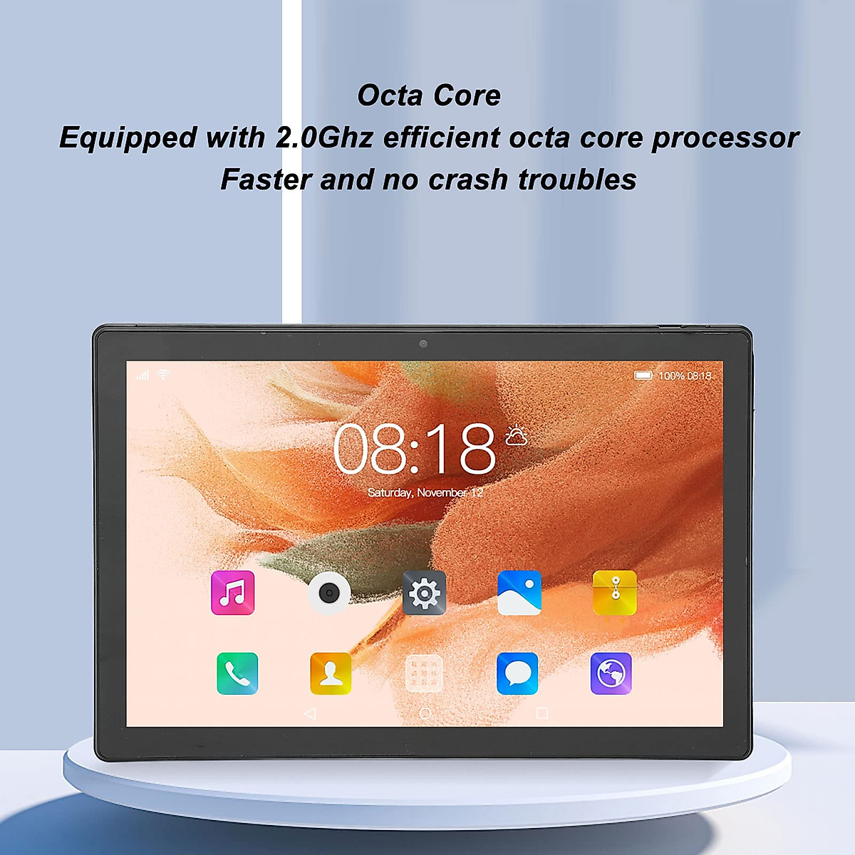Acogedor 10.1 Inch Tablet, for Android 10.1 Tablet with 6GB RAM 128GB ROM, Octa Core CPU, 5G WiFi, HD Screen, Dual Camera and Speaker, Tablet for Work, Gaming (Blue)
