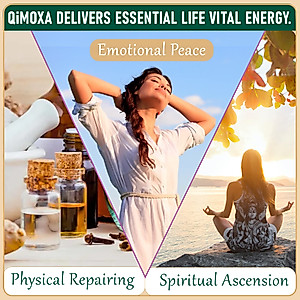 QiMoxa Natural Heat Patch-Neck, Shoulder, Back, Elbow, Joint, Muscle, Period Cramps-Moxibustion Vital Energy Heating Pads Penetrate Deep-Fast Acting Packs-Long Lasting Patches-10PCS