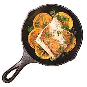 Lodge Heat Enhanced and Seasoned Cast Iron Skillet, 6.5-Inch, Black