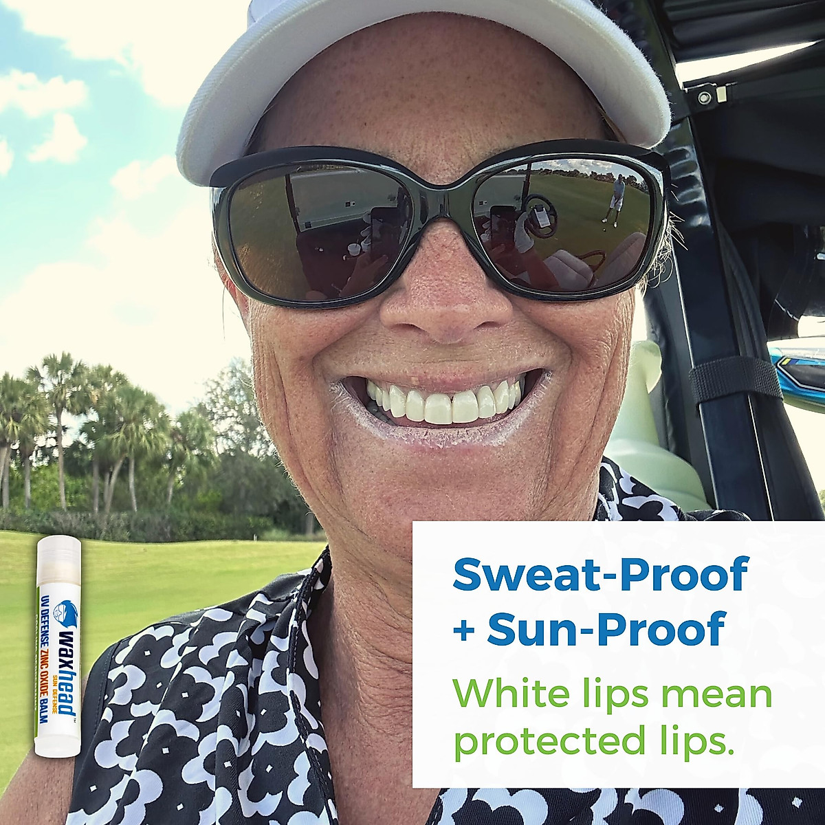 Waxhead Lip Sunscreen with Zinc Oxide Lip Balm SPF 20 Zinc Oxide Sunscreen Chapstick Sunblock for Lips, Reef Safe Waterproof Non-Nano Biodegradable Protection with Lanolin, Shea Butter (Mint 4 Pack)