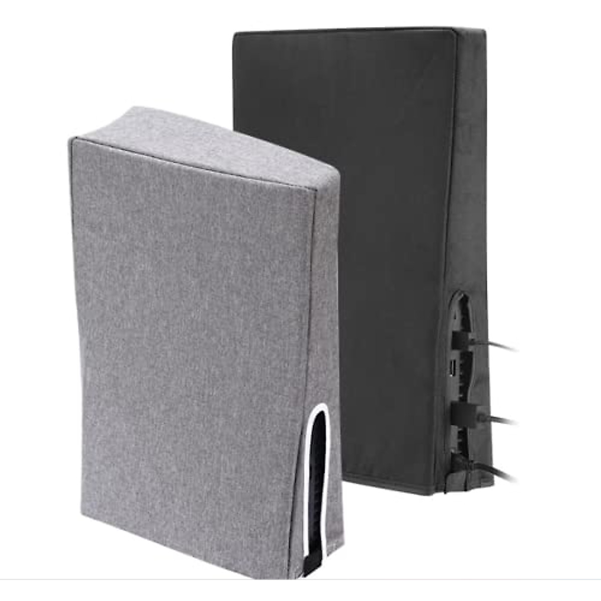 Console Cover for PS5 Console Protection Dust Cover PS5 Dustproof Anti-Scratch Anti-Fall Waterproof Protector Case for Sony Playstation 5 dust Protection Sleeve with dust Plug (Grey)