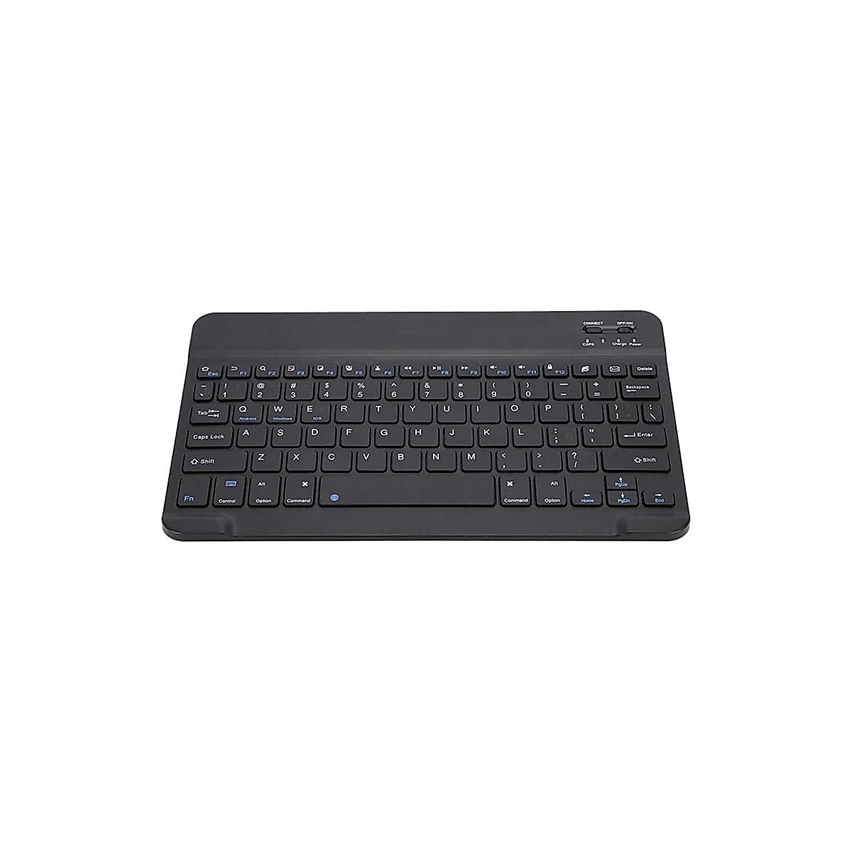 V BESTLIFE Keyboard Spanish English 10.1" Slim Ultra Wide 80-Key Keyboard Bluetooth 3.0 for Android/for iOS/for Win