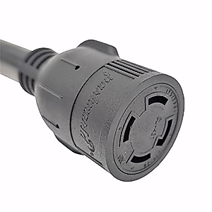 Parkworld 885262 Generator Adapter Cord 4-Prong Locking 20 AMP L14-20 Plug to 30 AMP Locking L14-30 Receptacle, 1FT