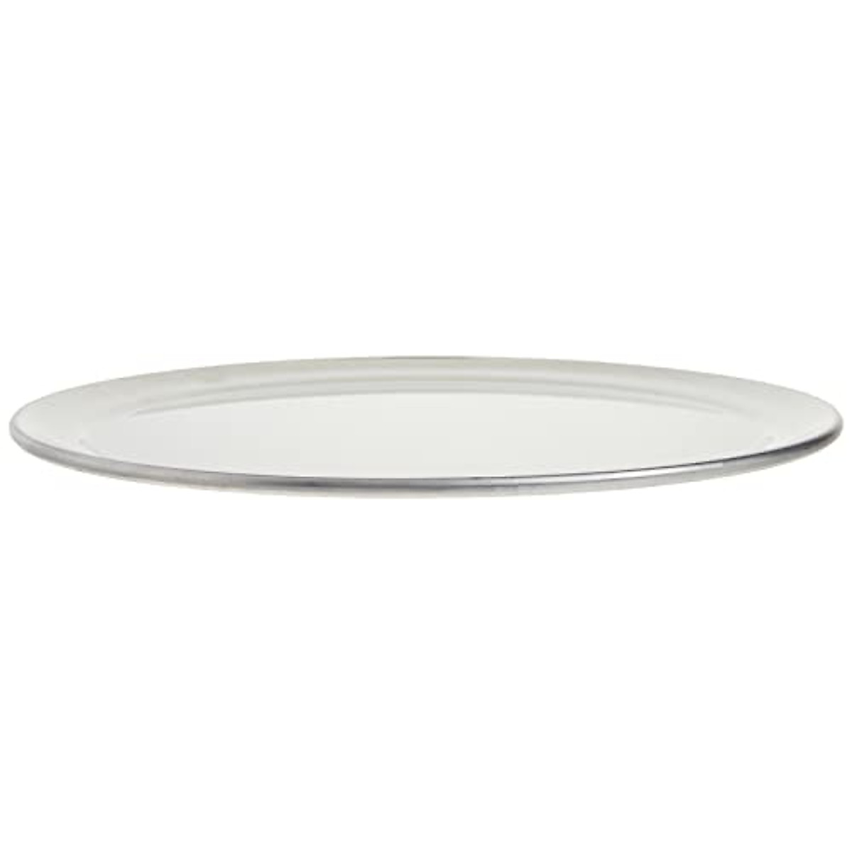 Winco 11 Inch Aluminum Winware Pizza Tray with Wide Rim
