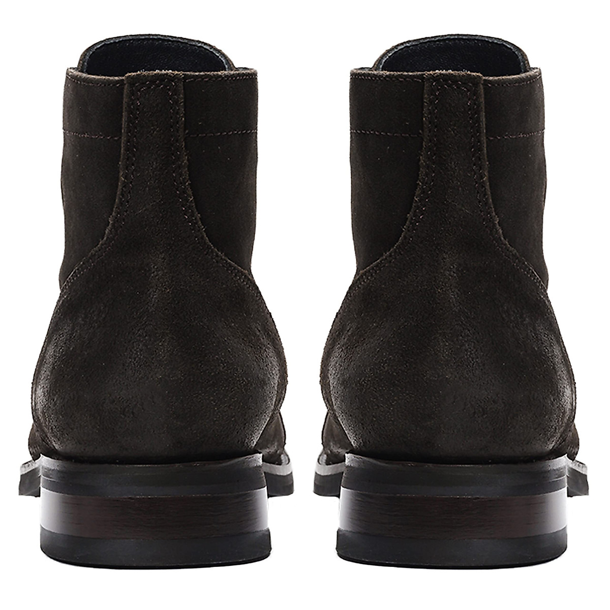 Thursday Boot Company Men’s Captain Cap Toe Leather Boots, Dark Olive Suede, 10.5