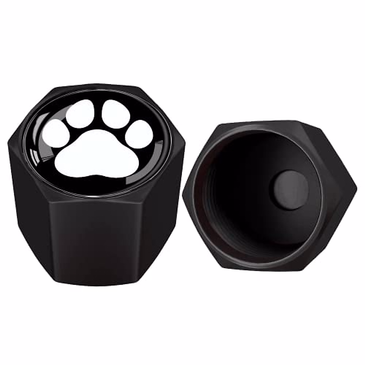 Metal Car Wheel Tire Valve Stem Caps Dog Paws Aluminum Car Tire Air Valve Caps Universal Stem Covers for Cars,SUVs,Trucks,Bikes, Motorcycles,Bicycles,Corrosion Resistant 4 Pack