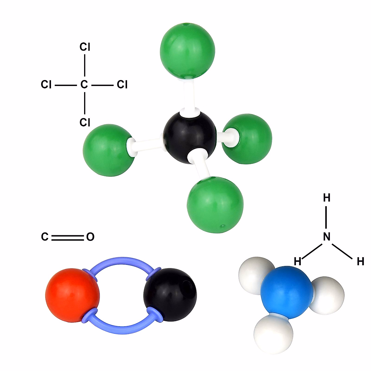 136pcs Organic Chemistry Molecular Model Set for Student and Teacher Inorganic & Organic Academic Chemistry Education 59 Atoms & 76 Links Bonds & 1 Link Atoms Remover