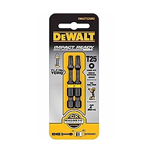 Dewalt DWA2TX25IR2 2" T25 FlexTorq Bit 2 Count