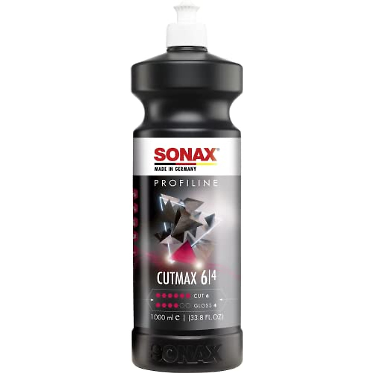 SONAX PROFILINE Cutmax (1 Litre) - High Effective Abrasive Polish for Weathered and Scratched Paintwork. Silicone-free | Item No. 02463000
