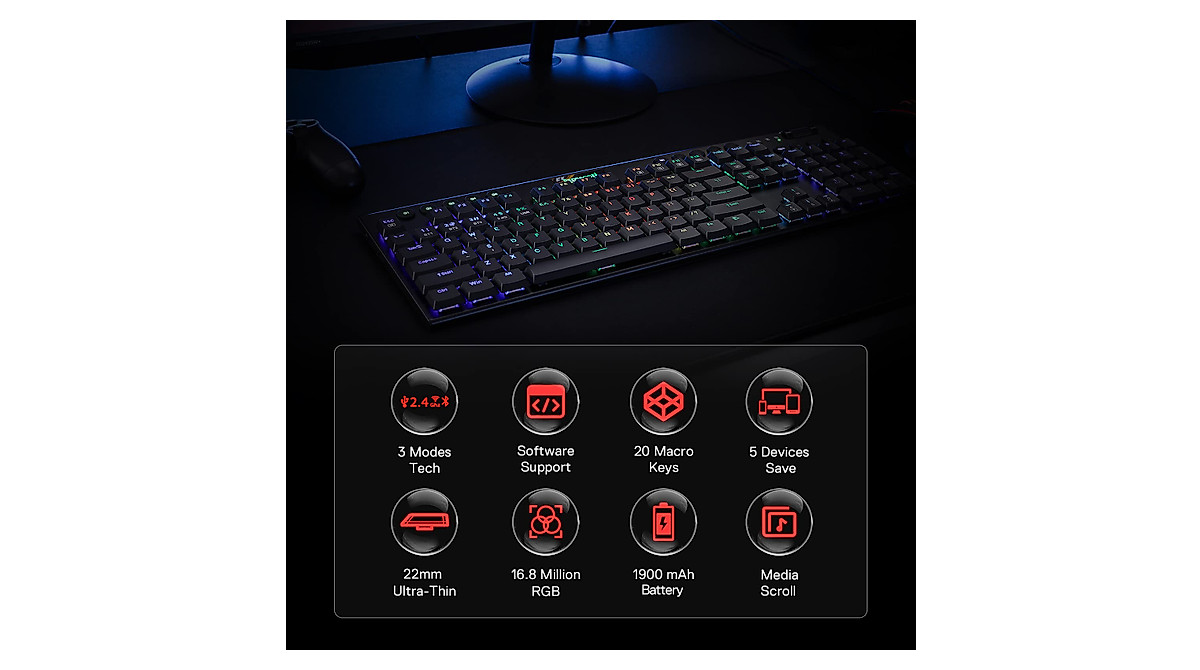 Redragon K618 Keyboard & M810 Mouse Bundle - Next Level Gaming