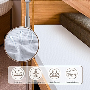 Dyonery RV Mattress Short Queen, 8 Inch Memory Foam Camper Mattress Fiberglass Free Bed in a Box Made in USA CertiPUR-US Certified, 75"×60"×8", White