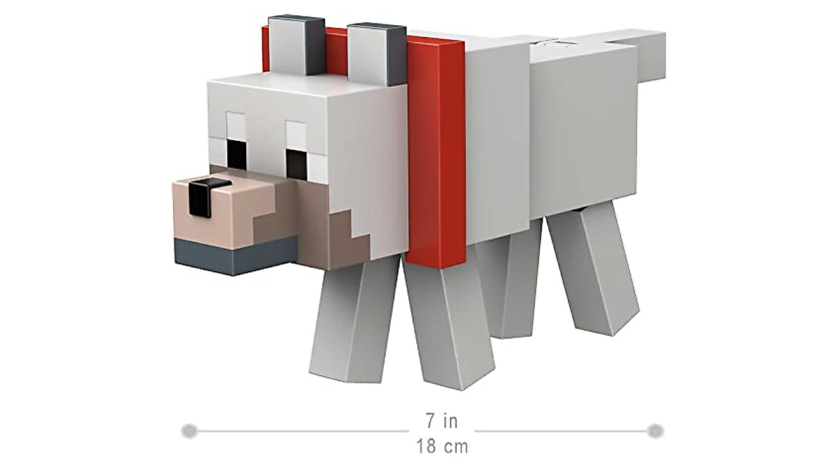 Build Your Own Minecraft Fusion Wolf Figure Set