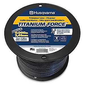 Husqvarna string trimmer line .095-Inch 840ft spool Titanium Force High efficiency Long life Faster acceleration