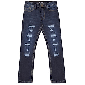 A2Z 4 Kids Jeans Lightweight Denim Ripped Skinny Stretch Comfort Jeans Pants