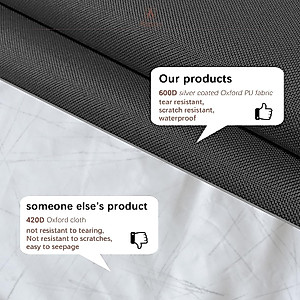 MBOOM Portable Washing Machine Cover,Top Load Washer Dryer Cover,Waterproof Full-Automatic,Wheel Washing Machine Cover(S,Grey)