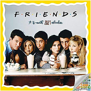 Friends Calendar 2021 Set - Deluxe 2021 Friends Wall Calendar with Over 100 Calendar Stickers (Friends Gifts, Office Supplies)